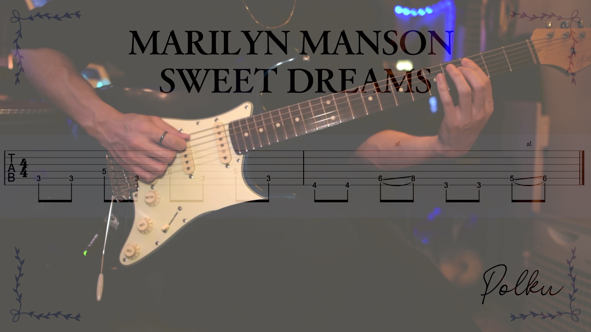 初心者オススメ！「Marilyn Manson - Sweet Dreams」のクールなギターリフを弾いてみよう![TAB譜、動画あり ...