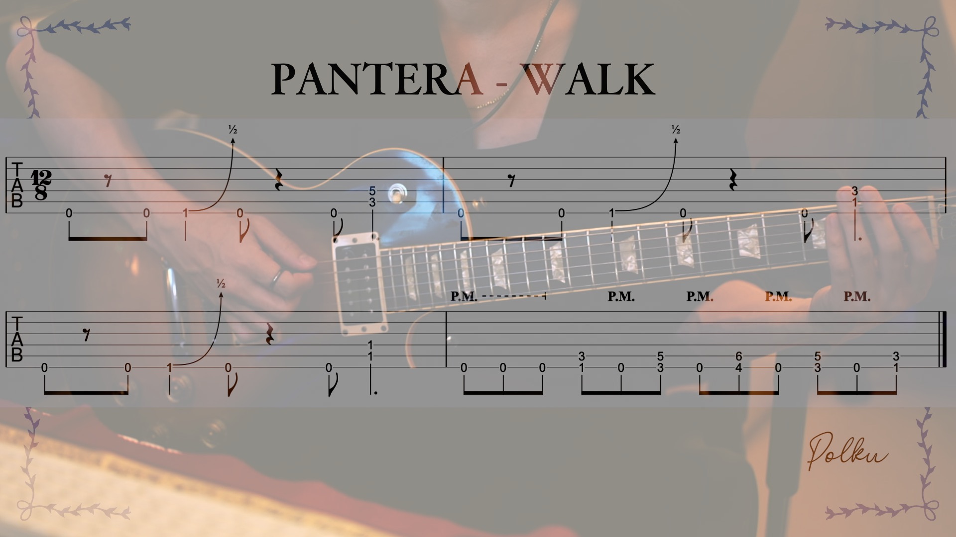 初心者オススメ!Pantera - Walkの重厚感溢れるなギターリフを弾いてみよう![TAB譜、動画あり] | 八王子ギター教室｜本格録音 ...